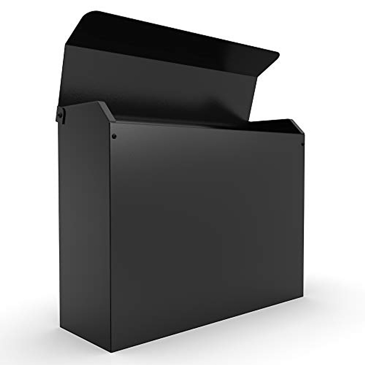 Movo Home Mailbox Casey Large Mailbox, Mailbox for Outside, Matte Black