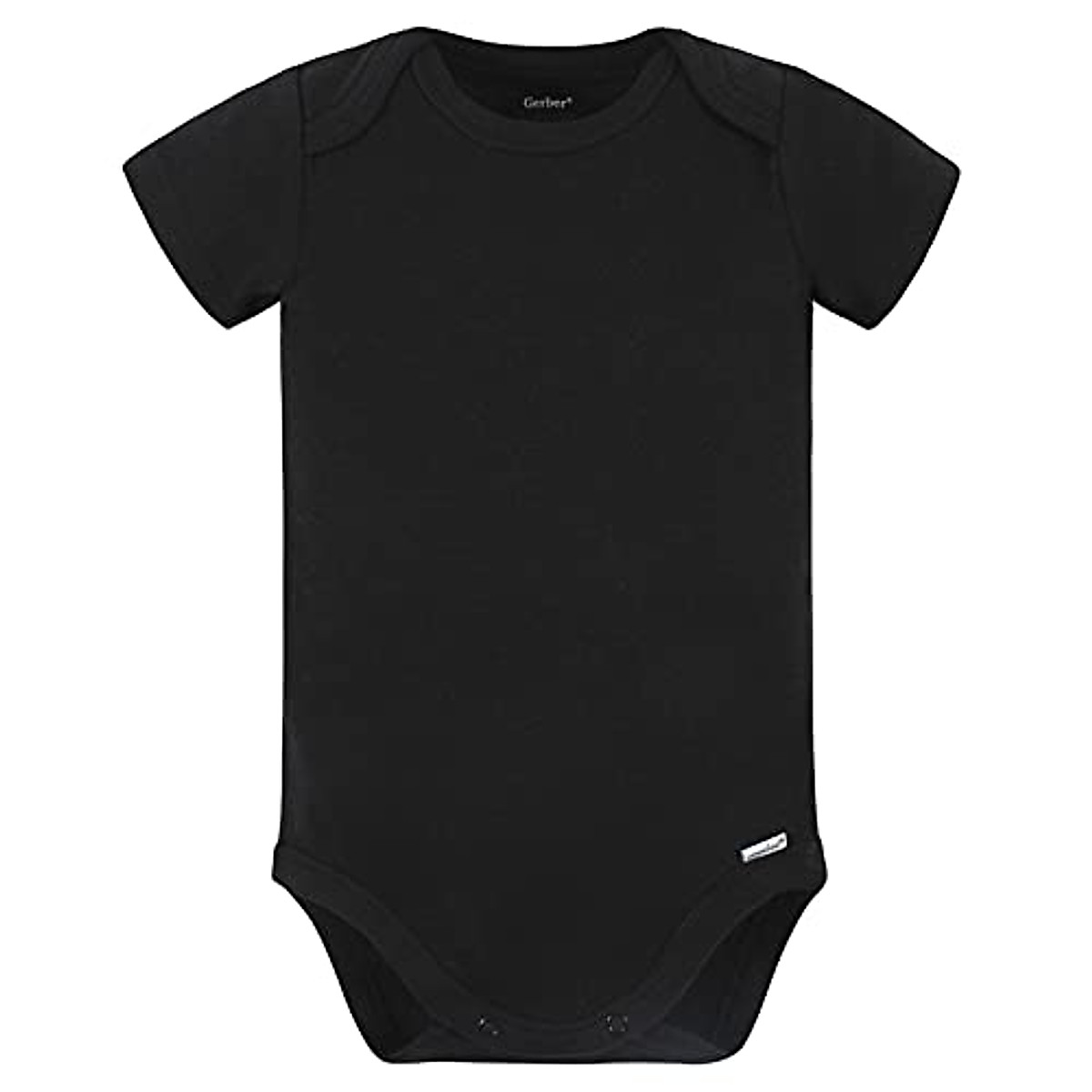 Gerber unisex baby 5 Pack Onesies Multi-packs Bundle Interlock 180 Gsm Shirt, Black, 0-3 Months US