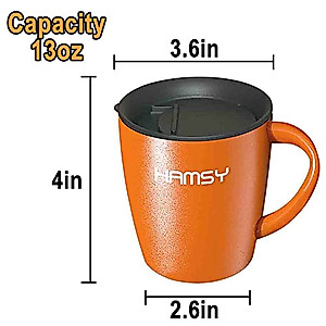 Handmade Barrel Beer Mug with Handle Travel Cup for Outdoor Home and Office 13 oz