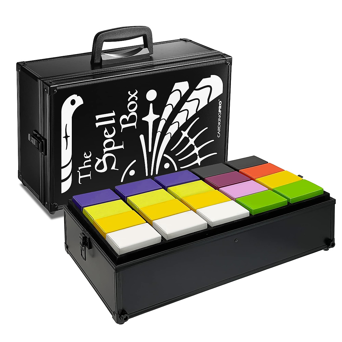 Game Card Storage Case (BBB/MTG Edition) | Suitable for Magic The Gathering, Yugioh, and Other TCG Etc (Game Not Included) | Includes 8 Dividers | Fits up to 2500 Loose Unsleeved Cards