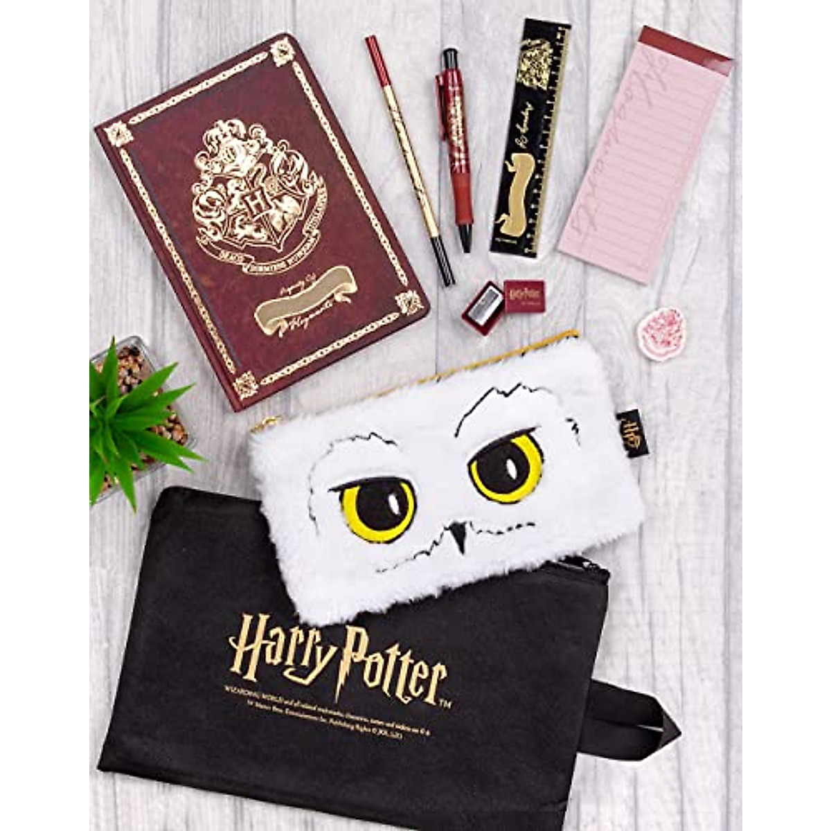 Harry Potter Stationery Set A5 Hogwarts Hedwig Notebook Pen Pencil Case