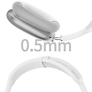 Tucana Silicon Cases Compatible for AirPods Max, Overhead Cover + Earcup Cover (White)