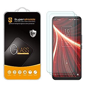 Supershieldz (2 Pack) Designed for TCL 10 5G UW Tempered Glass Screen Protector, Anti Scratch, Bubble Free