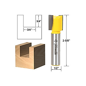 YONICO 13210 2 Bit Log Cabin Building Block Toy Router Bit Set 1/2-Inch Shank