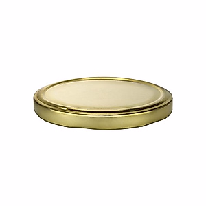 Nakpunar 24 pcs 110TW Gold Lids, BPA Free Plastisol Lined - 110mm Lug Lids for Glass Jars, Canning, Preserving