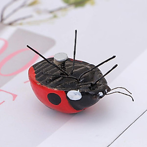 NUOBESTY Ladybug Refrigerator Magnets Decorative Fridge Magnets for Office Kitchen 5 Pcs