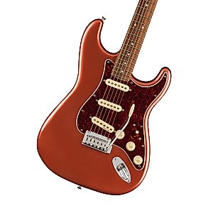 Fender Player Plus Stratocaster Electric Guitar, with 2-Year Warranty, Aged Candy Apple Red, Pau Ferro Fingerboard