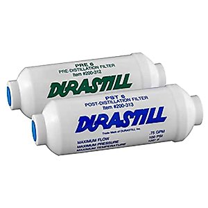 Durastil Water Distiller 2-Pack Filter Combo Set - 200312 Green PreFilter and 200313 Blue Post Filter OEM