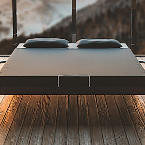 Kichvoe Mattress Retainer Bar Adjustable Mattress Slide Stopper Metal Mattress Stabilizers Non Slip Mattress Gripper for Beds in Place to Keep Mattress from Sliding Silver