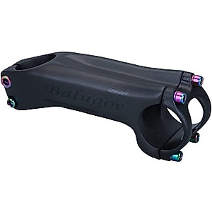 ZECHAO Full Carbon Fiber Mountain Bike Stem,6/17 Degree 31.8MM Mountain Road Bike Carbon Stem Cycling Parts Bike Stem Bike Stem (Color : 6 Degrees, Size : 130mm)