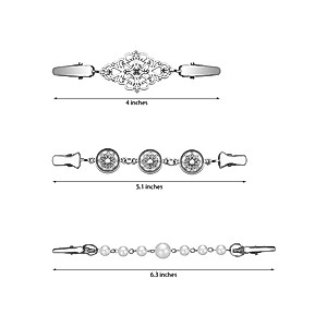 Jetec 12 Pcs Dress Back Clip Vintage Shirt Cinch Clips Sweater Cardigan Shawl Clips for Women Girls Brooch Clips(Retro Style)