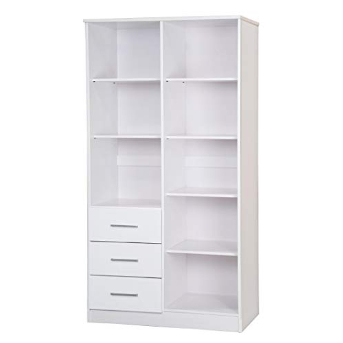 Palace Imports Metro 100% Solid Wood Wardrobe with Mirror, White