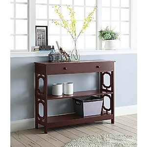 Convenience Concepts Omega 1 Drawer Console Table, Espresso
