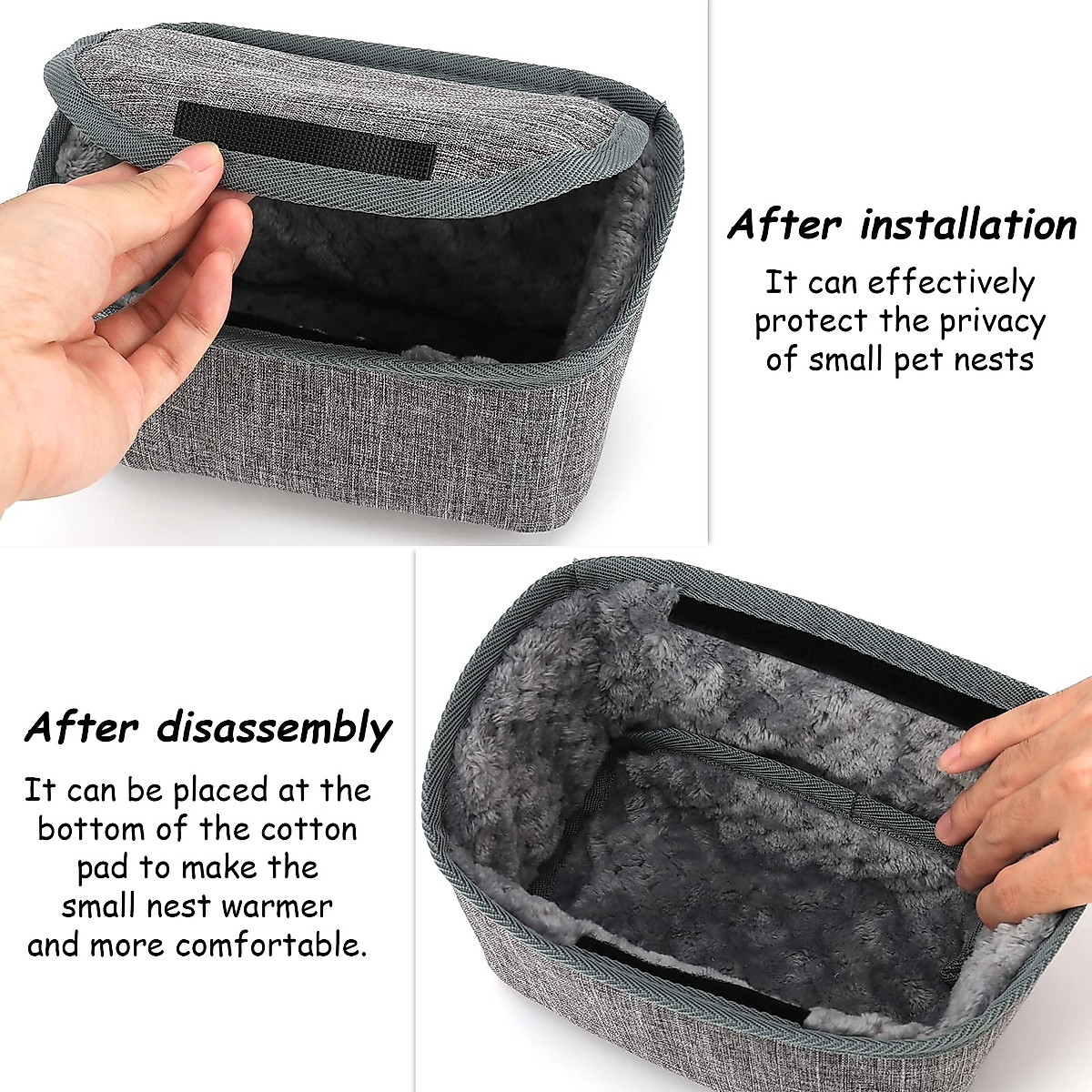 tangtty Ferret Rat Hammock 2 PCS Ferret Cage Accessories Washable Rat Hammock on Ferret Cage Soft Hiding Playing Sleeping Guinea Pig Hammock for Ferrets, Rat, Sugar Glider, Squirrel, Guinea Pig.