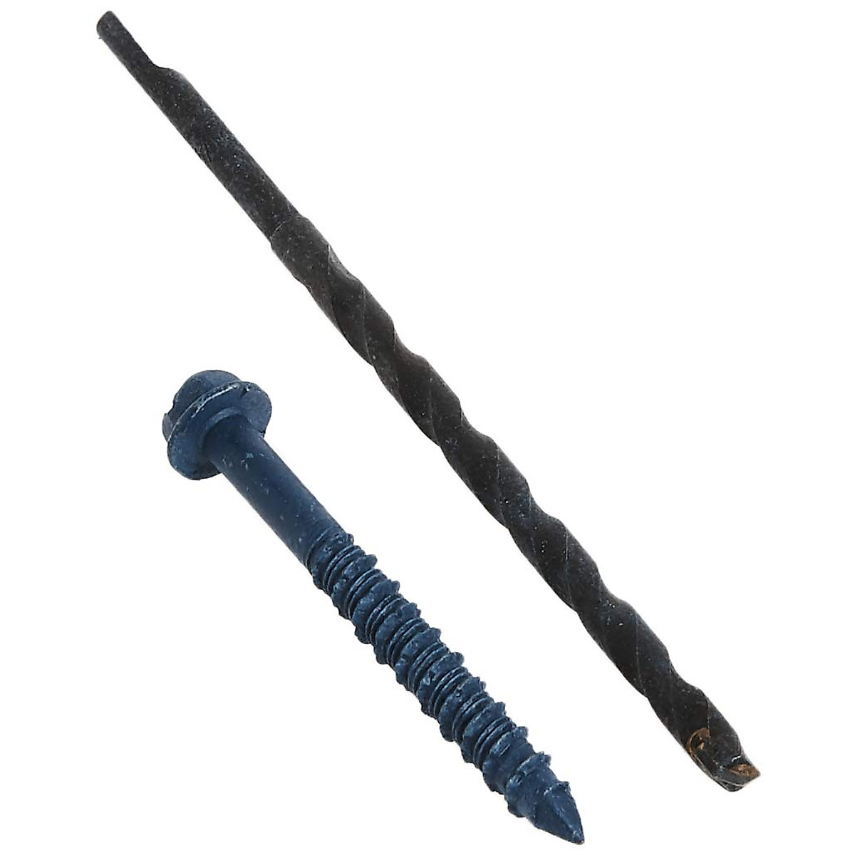 ITW Brands 24325 1/4" x 2.25", Steel, Hex Washer Head Concrete Anchors, Silver