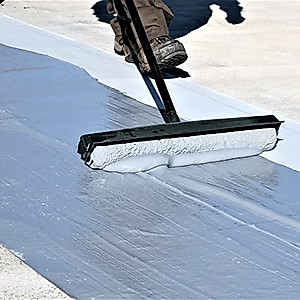 Ames Research Laboratories SEB5 AMES Elasto-Barrier Adhesive Base Coat-5 Gallon, Gray Primer Perfect for RV, Wood, Roofs and More-Expands and Contracts 1200% -Made in The USA, Grey Liquid Rubber