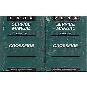 2004 Chrysler Crossfire Repair Shop Manual Set Original