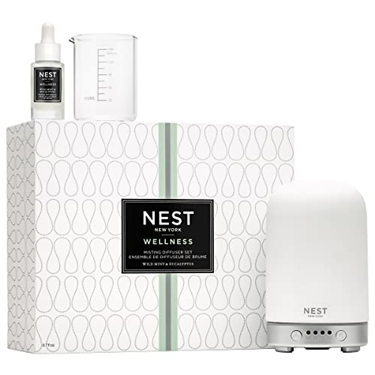 NEST Fragrances Wild Mint & Eucalyptus Misting Diffuser Set