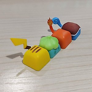 HFSECURITY Little Fire Dragon Frog Seed Design Resin Keycaps for Cherry Mx Switch Mechanical Gaming Keyboard Use SA R1 (FrogSeed)