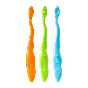 Brush Buddies Blippi Kids Toothbrushes, Manual Toothbrushes for Kids, Toothbrush for Toddlers 2-4 Years, Blippi Childrens Toothbrush, Soft Toothbrushes, 3 Count