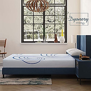 Dyonery Full 8 Inch Mattress, Memory Foam Charcoal Mattress in a Box, Gel Infused Cooling Mattress with Fiberglass Free Cover, Made in USA, CertiPUR-US Certified, 75"×54"×8" Medium