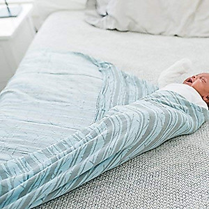 GRACED SOFT LUXURIES Extra Soft Muslin Swaddle Baby Blankets 70% Rayon from 30% Cotton 2 Pack (Woodland Forest)