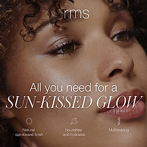 RMS Beauty Buriti Bronzer - Cream Bronzer, Face & Body Shimmer Bronzer & Highlighter, Face Glow Highlighter Makeup, Face Highlighter & Makeup Bronzer