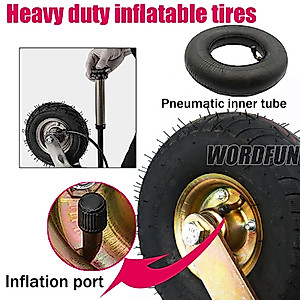 Swivel Caster Wheel Heavy Duty Caster Solid Rubber Wheel, with Tyre Veins Highly-Elastic Moving Silent, for Trolley, Carts, Furniture, Dolly, Replacement Casters