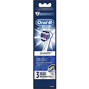 Oral-B 3D White Electric Toothbrush Replacement Brush Heads Refill, 3 Count