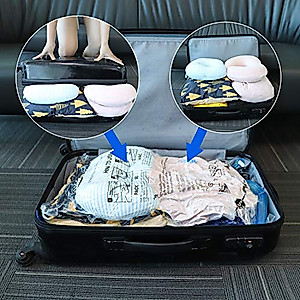 Amazon Basics Vacuum Compression Storage Bags with Hand Pump - 15-Pack (2 X-Jumbo, 5 Jumbo, 4 Large, 4 Medium) & Vacuum Compression Storage Bags with Hand Pump - Jumbo, 6-Pack