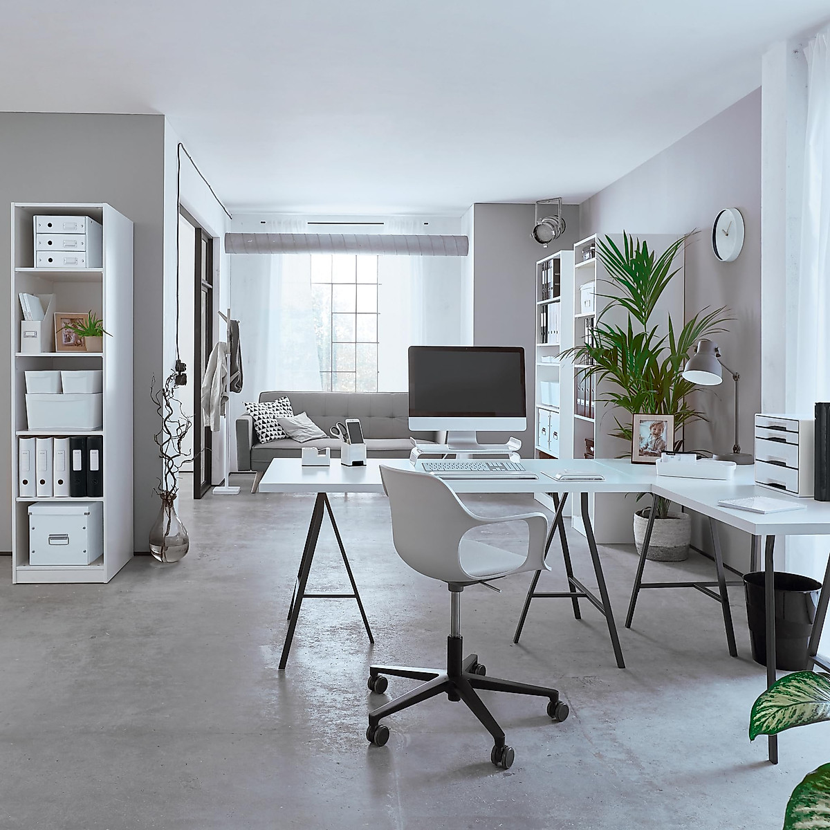 Leitz 52571001 A5 MyBox Organiser Tray, High Gloss Plastic, White/Grey;MyBox