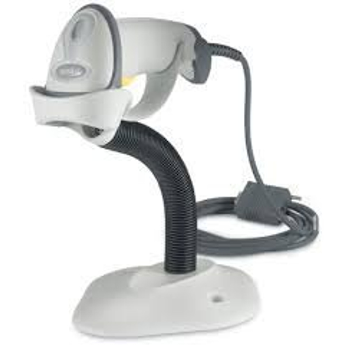 Zebra/Motorola Symbol LS2208 Handheld Barcode Scanner, Includes Stand and USB Cord (White)