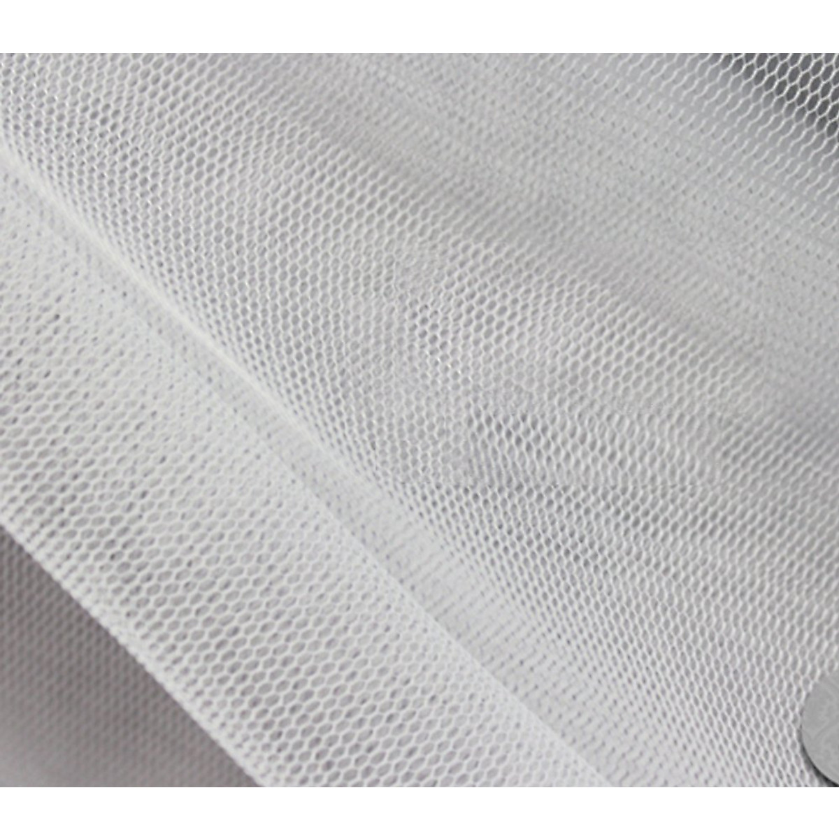 Poly Mesh Fabric Solid White / 58" Wide/Sold by The Yard