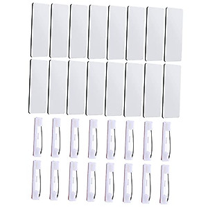 STOBOK 96 Pcs Office Gifts Gifts Office Magnets nametags Labels Name tag pin Custom Name Badge Stocking Name Tags Wood self Made Reel Crafting Supplies LED Name Card Metal