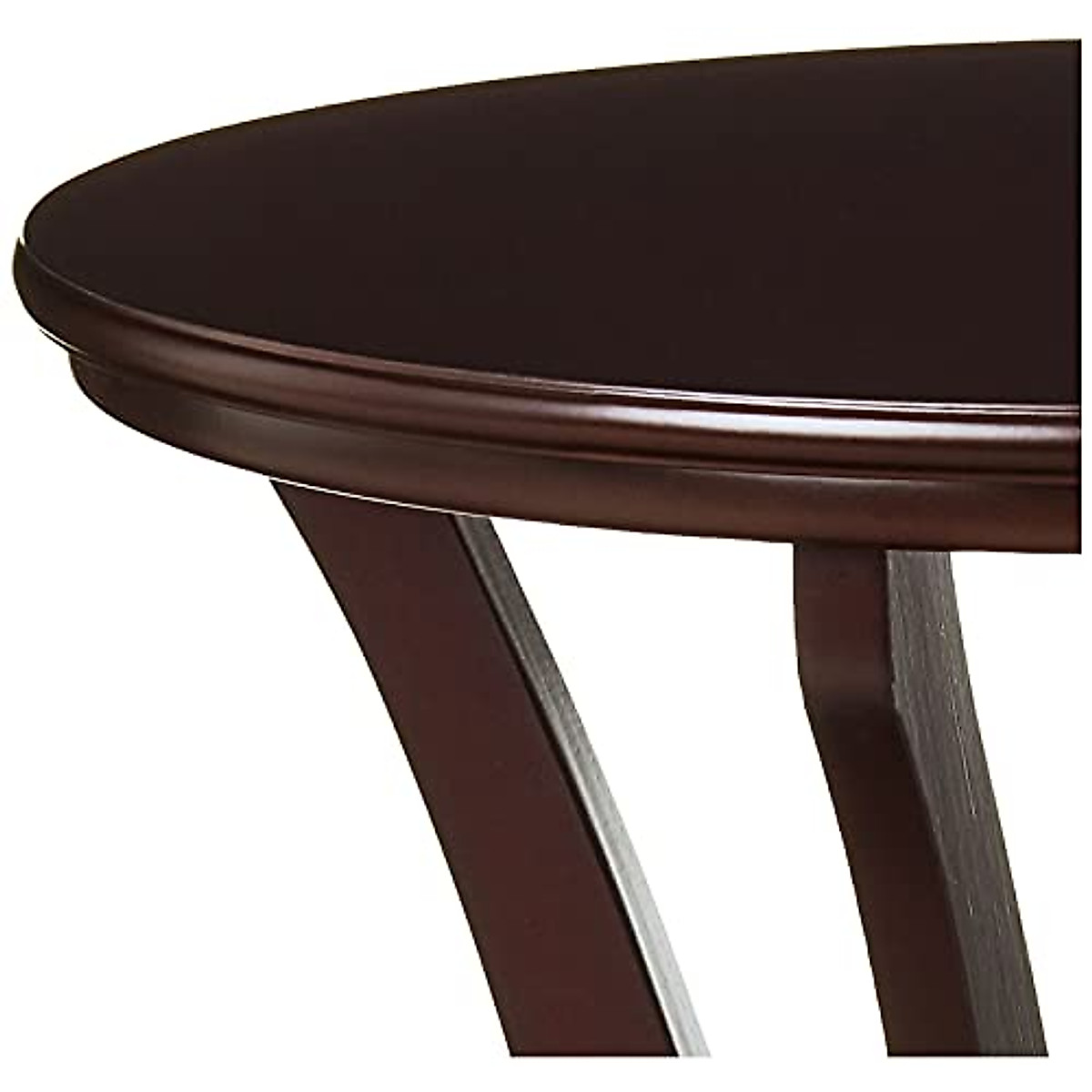Frenchi Furniture Table, L 19.70 inch x W 19.70 inch x H 25.80 inch, Espresso