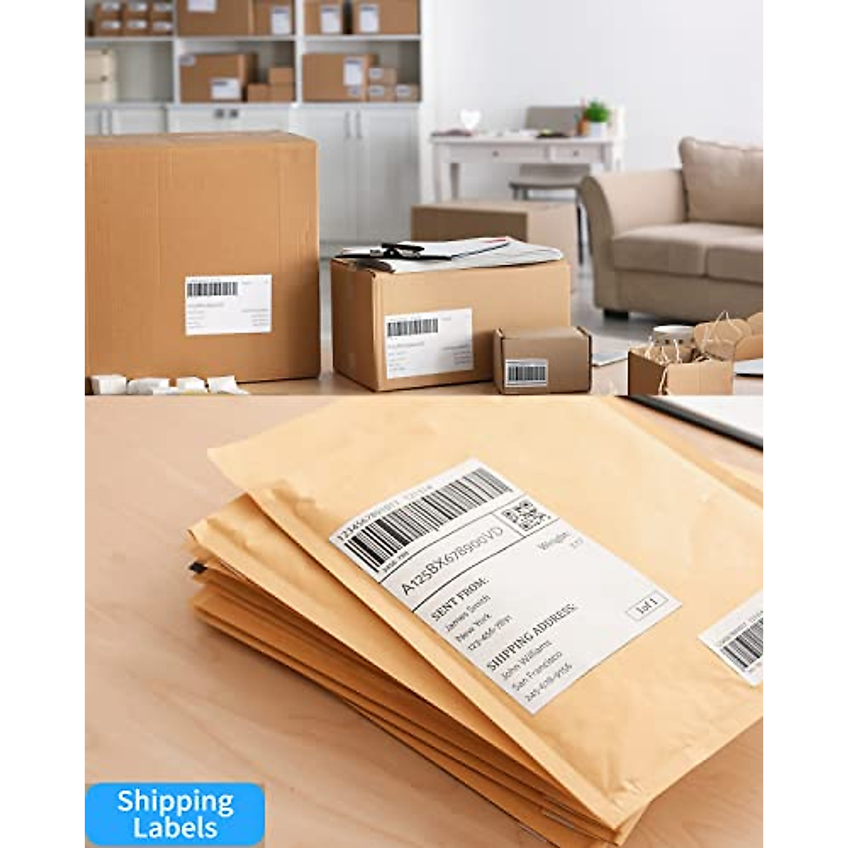 12 Rolls DK-2205 QL800 QL810W QL820NWB QL1100 Continuous Paper Label 2.4" x 100 Feet, Compatible with Brother QL Label Printers, Replacement for Brother DK-2205 Continuous Paper Lable Roll