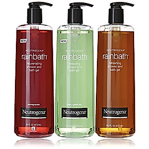 Neutrogena Rainbath Multi-pack of 3, 1 Original Formula, 1 Pomegranate and 1 Pear & Green Tea, 16 fl oz bottles