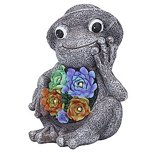 Garden Solar Lights, Widely Used Frog Style Vivid Colors Solar Outdoor Lights for Yard