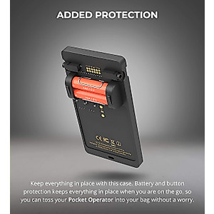 Teenage Engineering CA-X Universal Case for Pocket Operators (Silicone Cover, Professional Touch Buttons, Non-Slip Feet, Battery Protection), Black