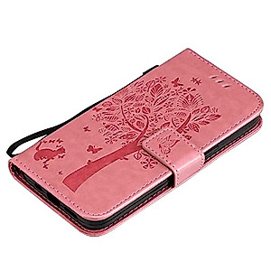 Fansipro Phone Cover Wallet Folio Case for Sony Xperia 1 III, Premium PU Leather Slim Fit Cover for Xperia 1 III, 2 Card Slots, Exactly fit, Pink