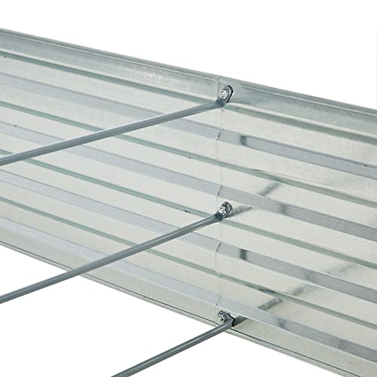 DIIYIV Galvanized Raised Garden Bed,Planter Raised Beds,Outdoor Garden Boxes,Large Metal Planter Box for Vegetables Flowers Herb,1 Pack 2pcs 8x4x1FT