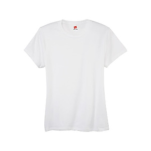 Hanes Women's Perfect-T Short Sleeve T-Shirt, White, Small