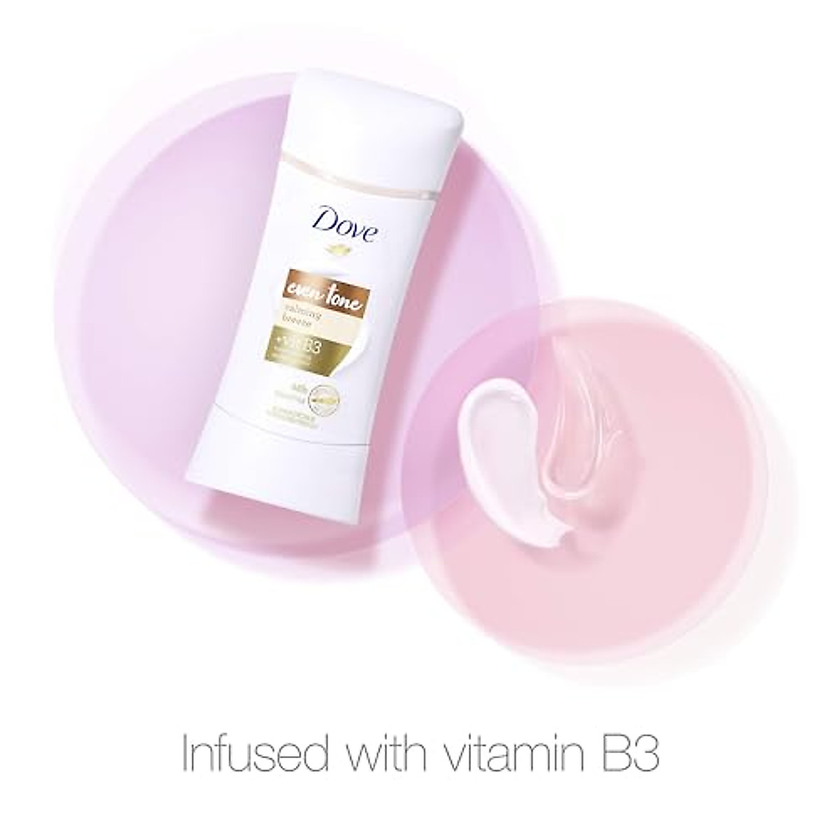 Dove Even Tone Antiperspirant Deodorant Stick Apple Blossom & Mango Butter 3 Count For Uneven Skin Tone 2.6 oz