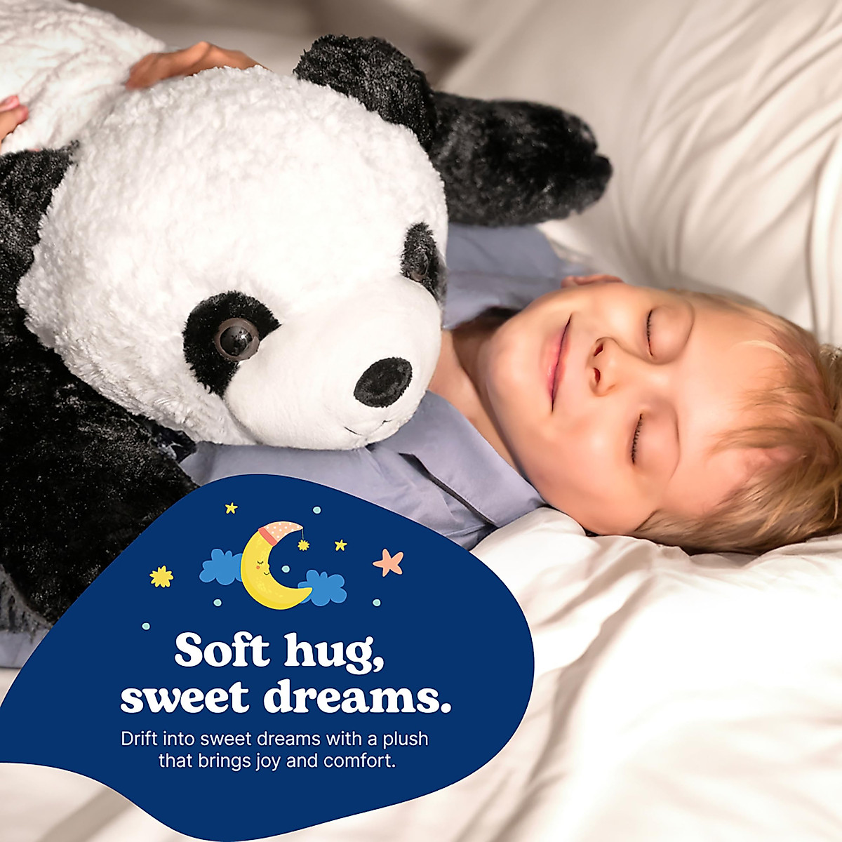 RB Royal Brooks Giant Stuffed Animal Dog, Dog Stuffed Animals, Stuffed Dog Body Pillow for Kids, Big Stuffed Animal Plush, Large Stuffed Dog, Huge Stuffed Animals (Panda)