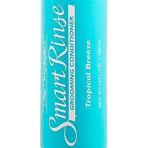 Chris Christensen Smart Rinse Tropical Breeze Ultra Concentrated Dog Conditioner, Makes up to 8 Bottles, Grooming Pet Conditioner, Groom Like a Professional, Delightfully Fragranced, All Coats, Made in the USA, 12oz