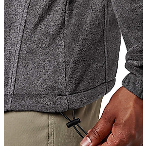 Columbia Men's Steens Mountain Half Zip Fleece, Charcoal Heather, Large