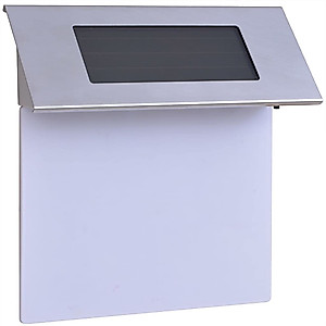 KTHLBRH (Fast Shipments) luminated Address Number Sign Solar House Number Light Waterproof Outdoor Light Up for Home Garden Yard Street Solar LED House Number Light Stainless Steel
