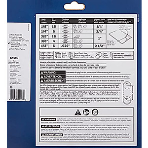 BOSCH BS6412-24M 64-1/2 In. 24 TPI Metal Cutting Stationary Band Saw Blade Ideal for Applications in Metal