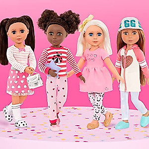 Glitter Girls - Ladybug Shimmer Pajama Top & Pant Regular Outfit - 14-inch Doll Clothes & Accessories Toys, 36 months to 144 months