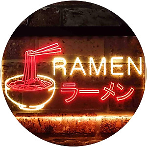 ADVPRO Ramen Japanese Noodles Shop Display Dual Color LED Neon Sign Red & Yellow 12 x 8 Inches st6s32-i3613-ry